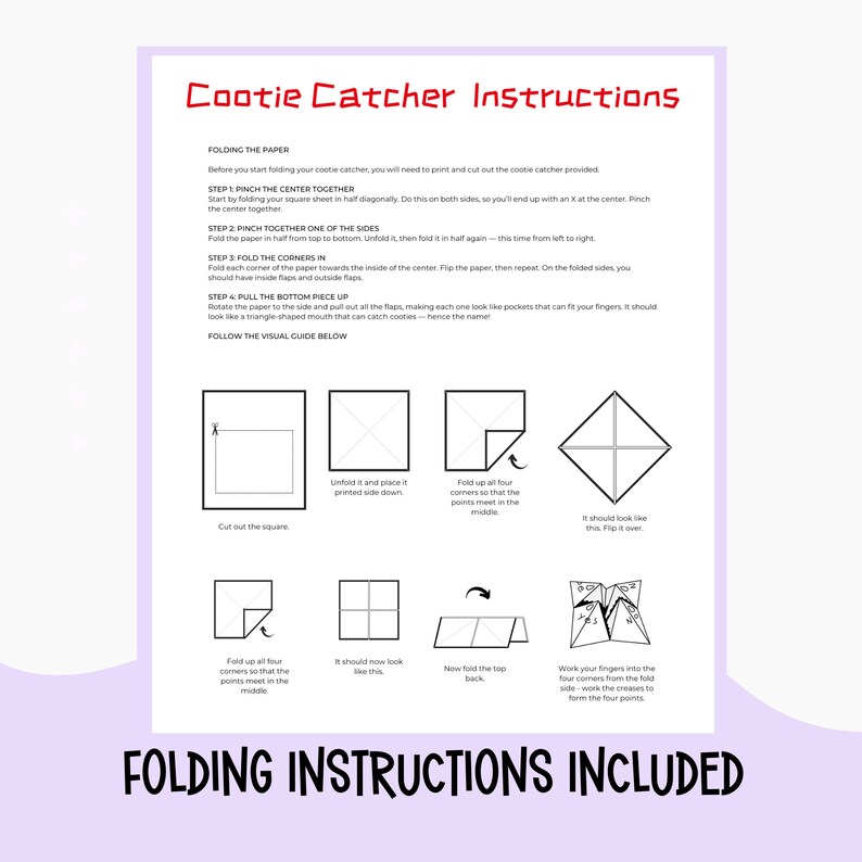 Lunar New Year Cootie Catcher - Chinese New Year Paper Fortune Teller ...