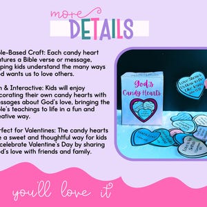 Valentine's Day Bible Lesson Craft, God's Candy Hearts Craft, Bible ...