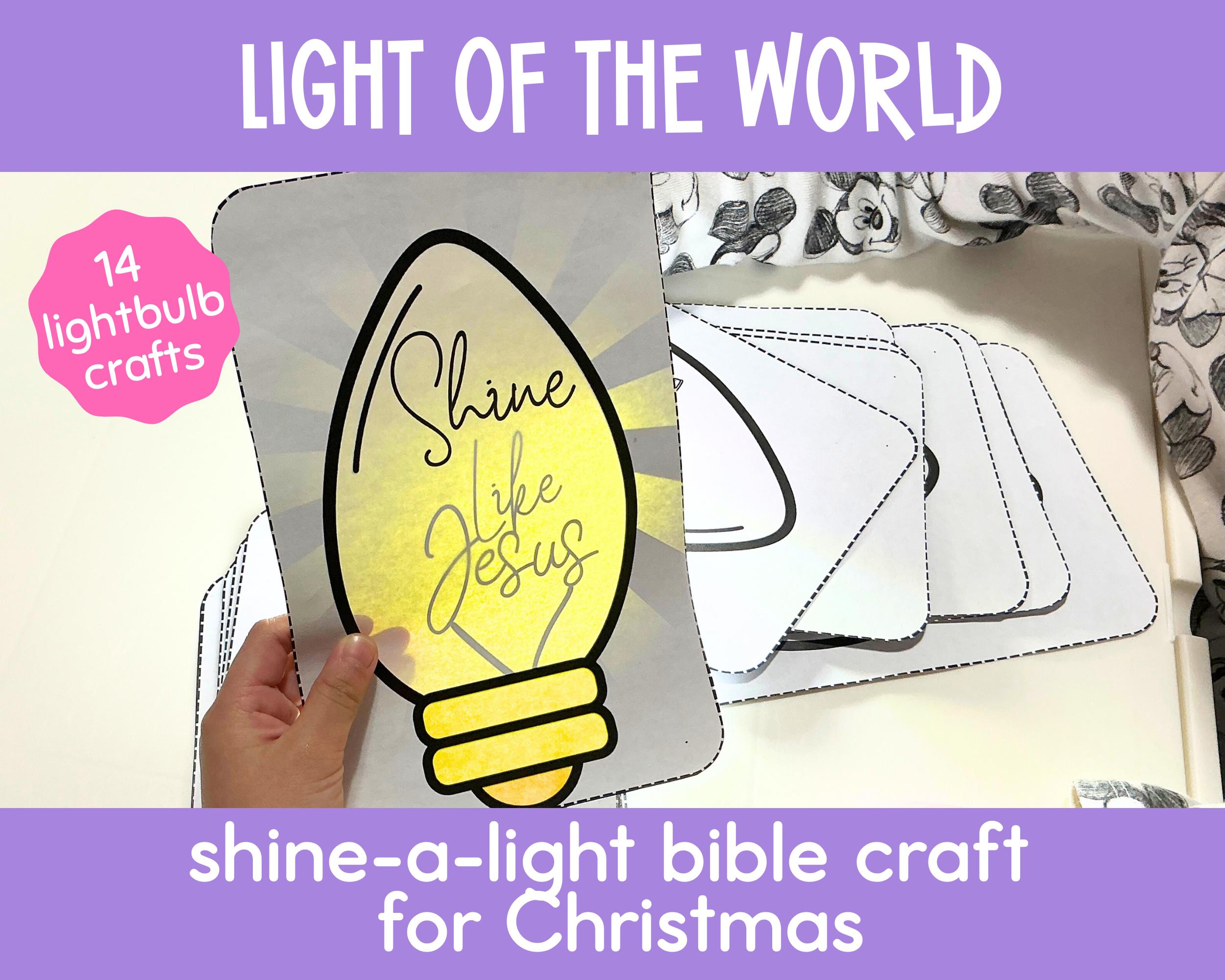 Christmas Shine-a-light Bible Lesson & Flashlight Craft for Kids ...
