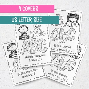 Bible ABC Coloring Pages for Christian Homeschool Families and Sunday ...