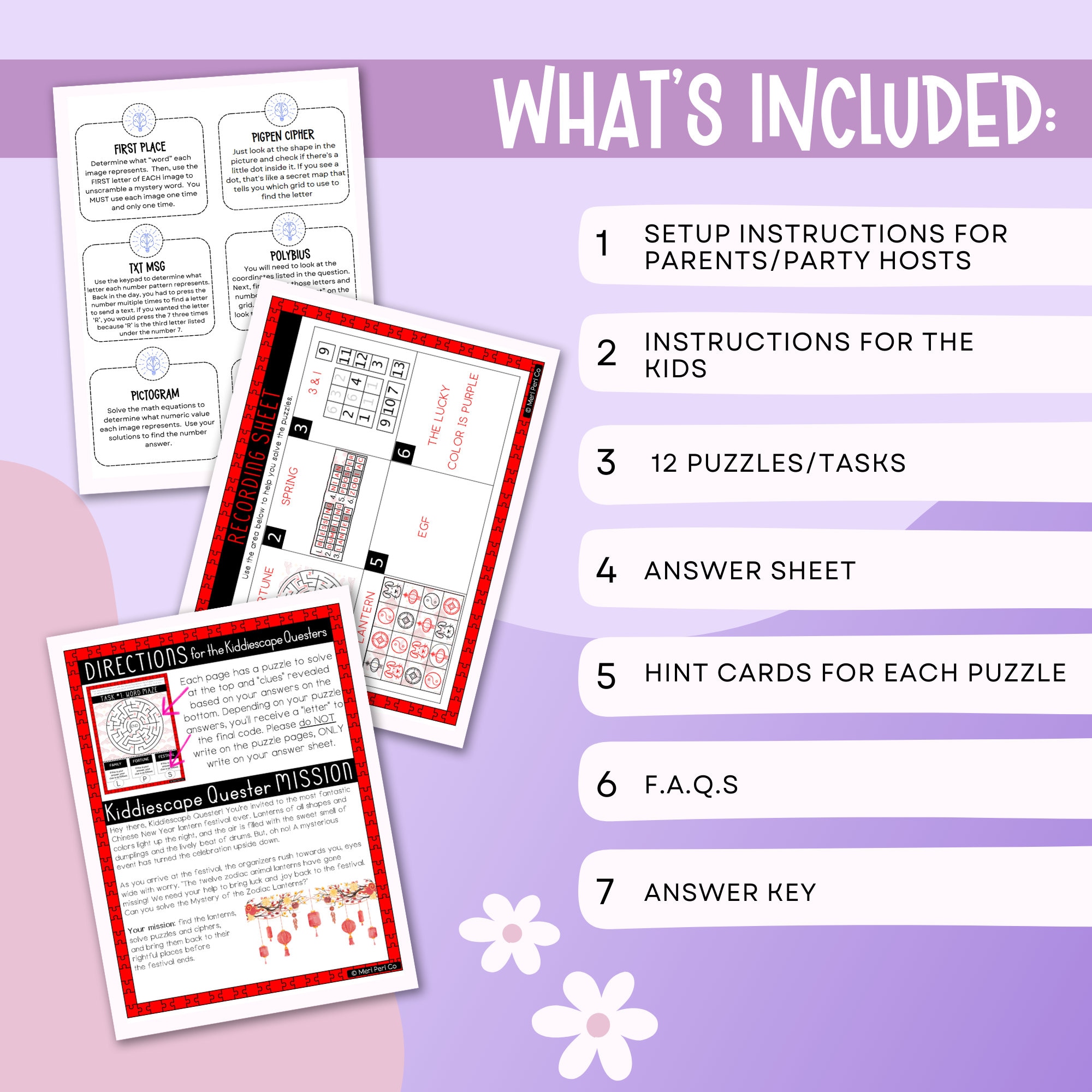 Zodiac Lanterns Printable Escape Room for Kids | Chinese New Year ...