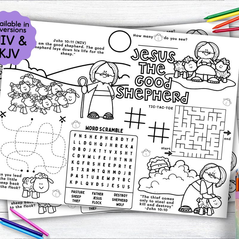 Jesus the Good Shepherd - Etsy