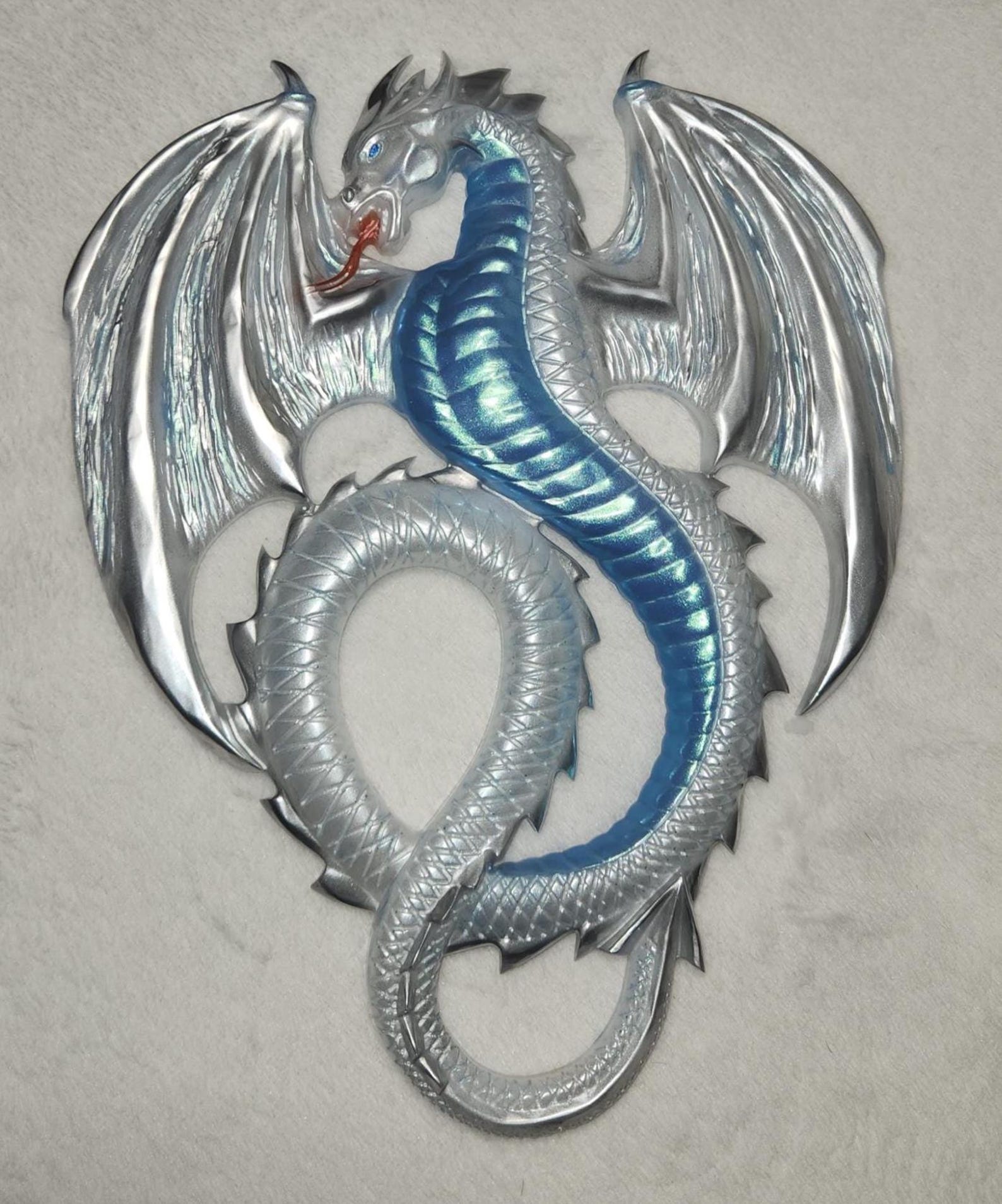 Vibrant Dragon Wall Art - Whimsical Fantasy Decor. - Etsy