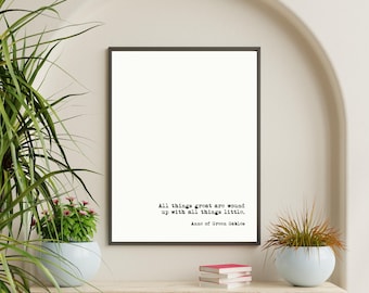 Anne of Green Gables Book Quote Print: Tomorrow is a New Day With No ...