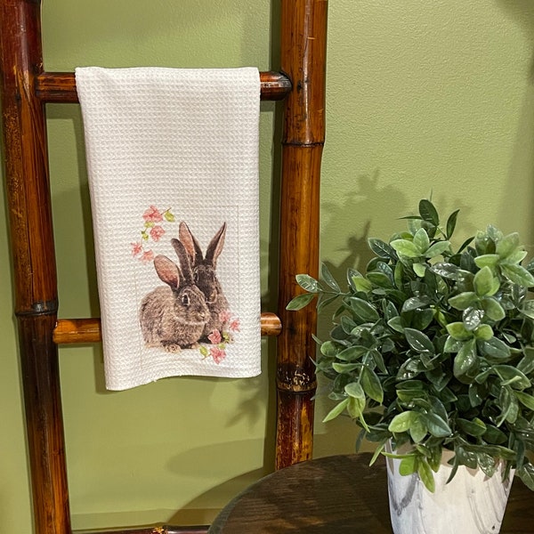 Bunny Kitchen Towel - Etsy