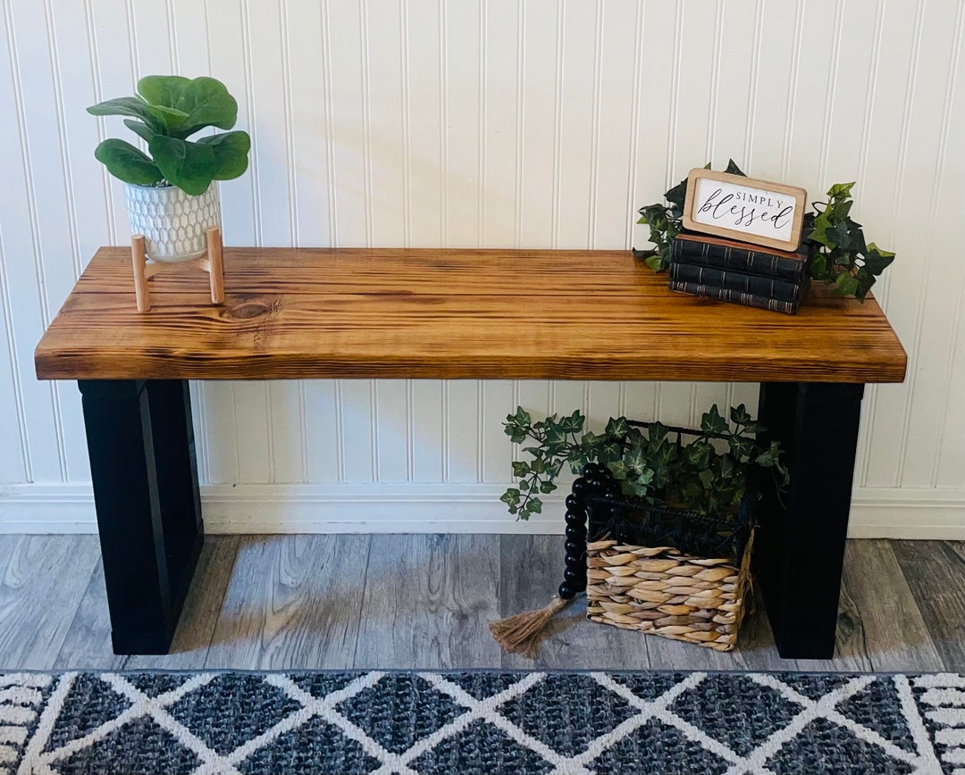 Rustic Entry Bench, Entryway Bench, Bench, Wood Bench , Hallway Bench ...
