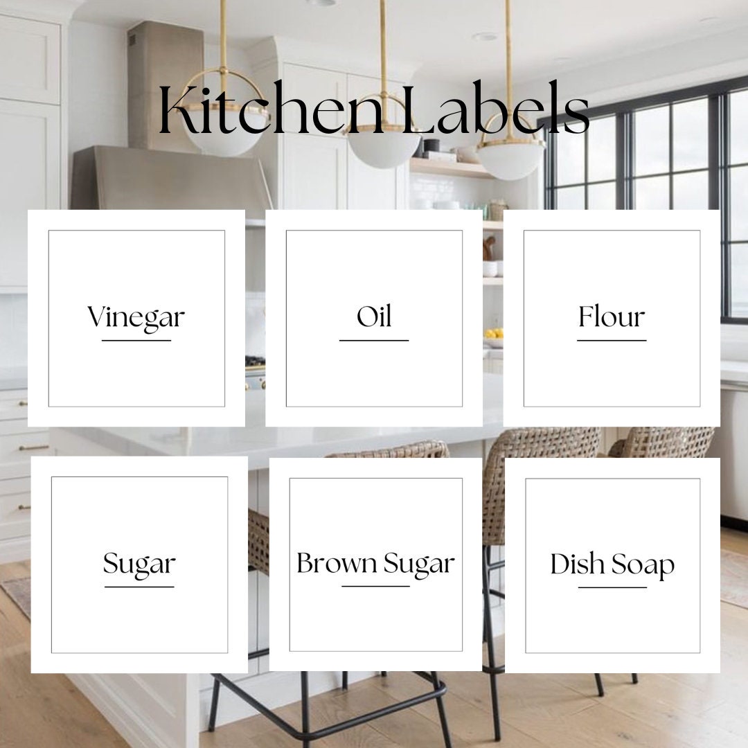 Home Organizing Label | White | Bathroom Labels | Kitchen Labels ...