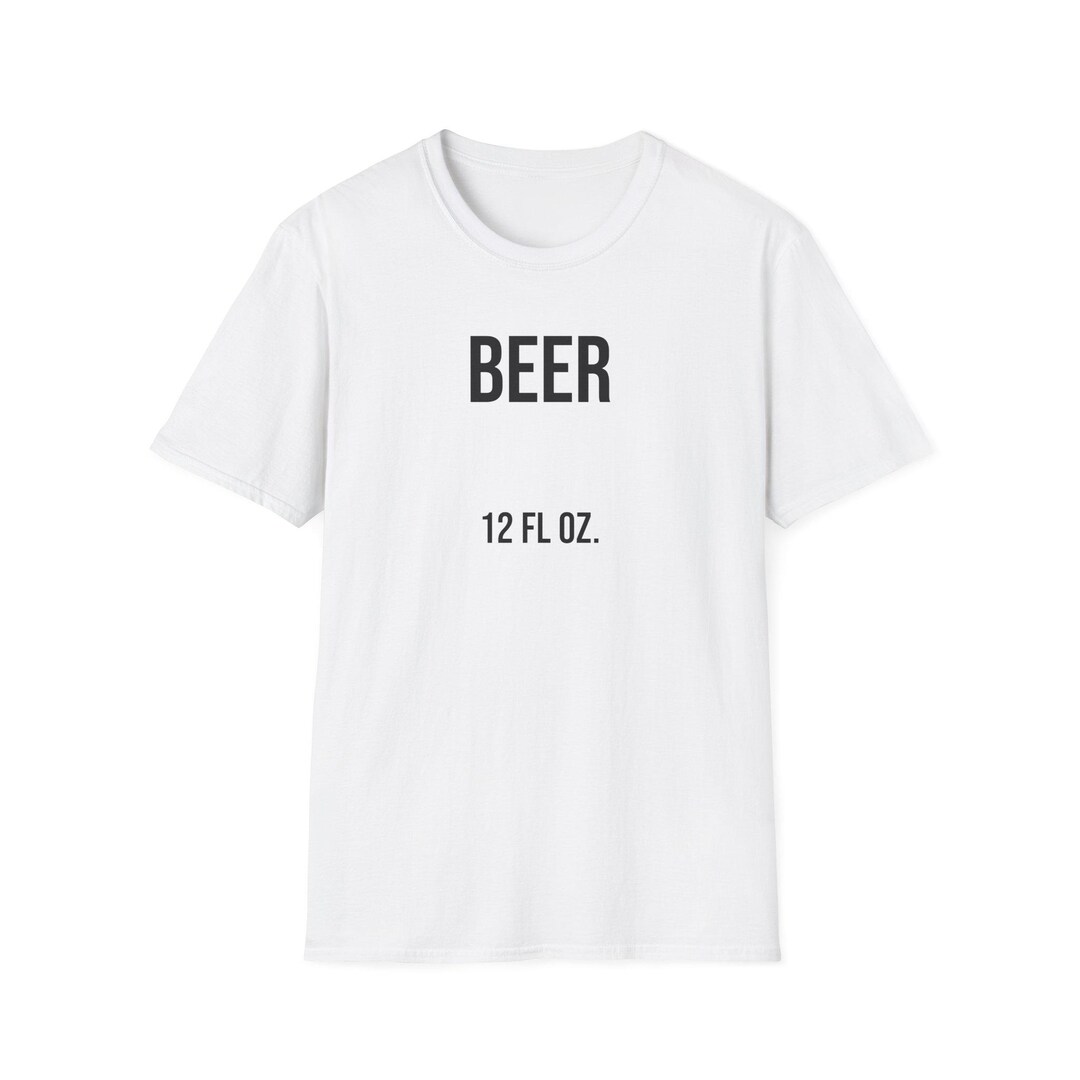Plain Label Beer Can Unisex T-shirt, Softstyle Tee, Beer Lover Gift ...