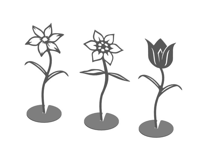 Table Top Rose Plasma CNC DXF Flower - Etsy Canada