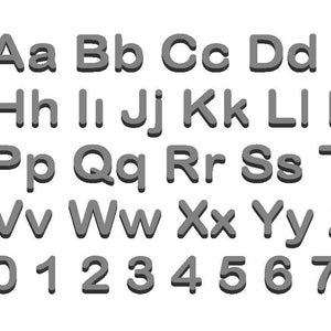 3d Letter and Number Stl File / 3d Printed STL Files / Letters and ...