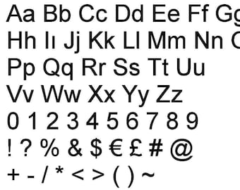 Arial Rounded Font Alphabet Set Upper Case Letters A-Z 3mm Plywood 26 ...