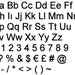 Arial Font Letters a to Z SVG and DXF Files / Arial Font Numbers 0 to 9 ...