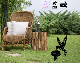 Spinner, Garden Decor DXF Files for Plasma, Hummingbird Spinner, Laser ...