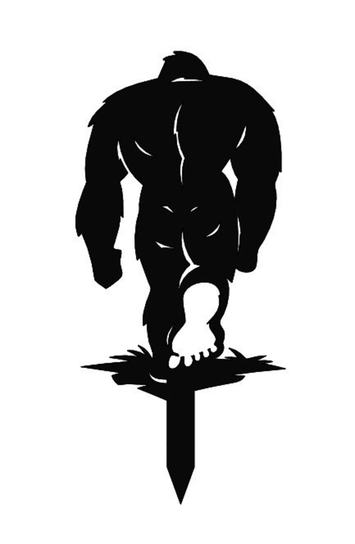 Sasquatch Garden Stakes Dxf Files, Sasquatch Dxf Files, Bigfoot Stakes ...
