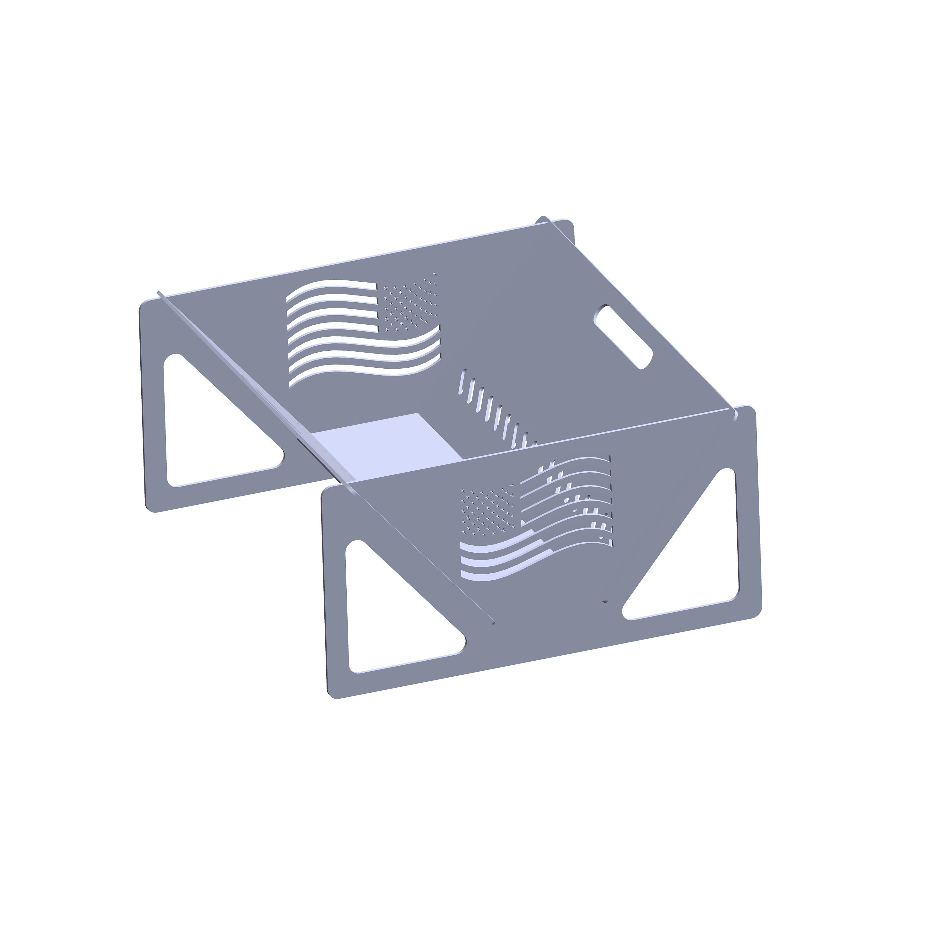 America Flag Fire Pit Dxf Files , Portable Fire Pit, Dxf Files for ...