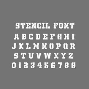 Sitencil Font Alphabet Letters Dxf Svg Files | Font for Cnc Laser ...