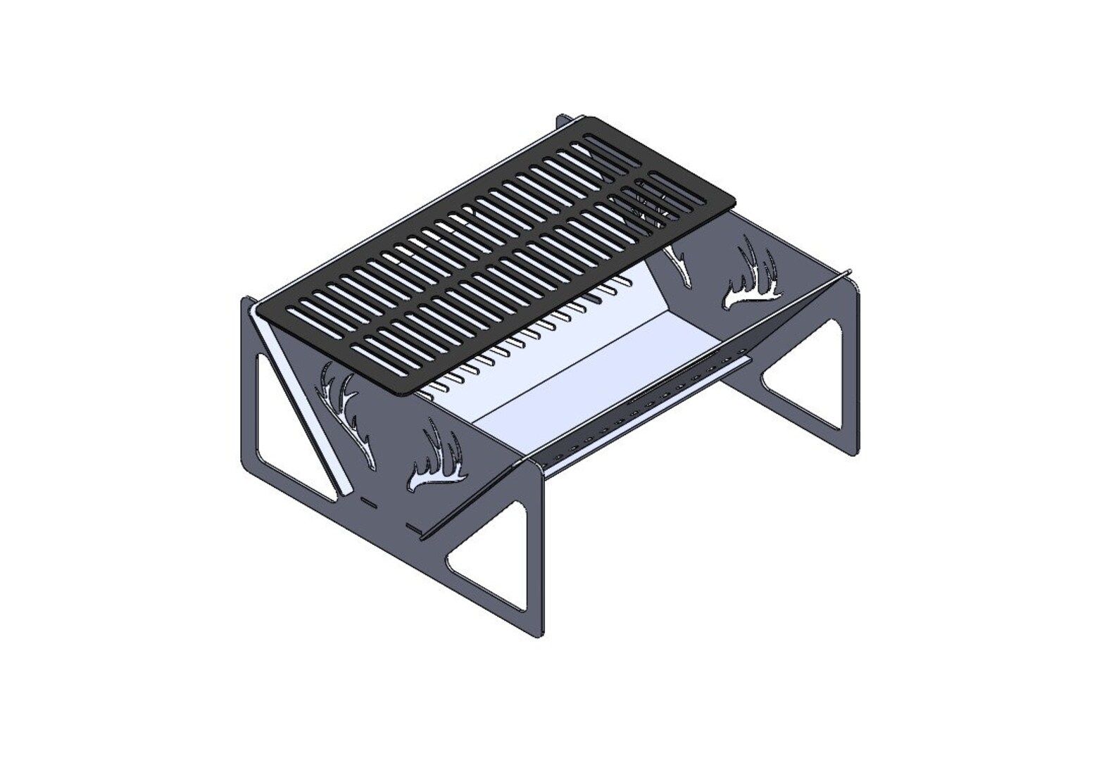 Deer Fire Pit Dxf File, Portable Fire Pit Dxf File, Fire Pit Grill Dxf ...