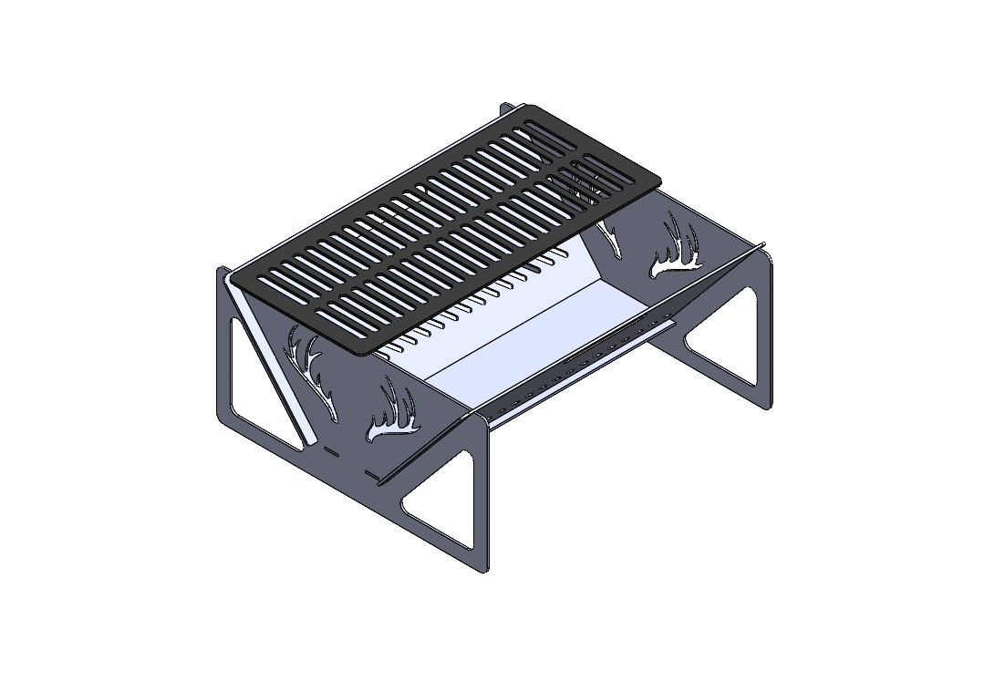 Deer Fire Pit Dxf File, Portable Fire Pit Dxf File, Fire Pit Grill Dxf ...