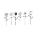 Metal Flowers Garden Stakes DXF SVG Files | Metal Rose Decor Dxf Files ...