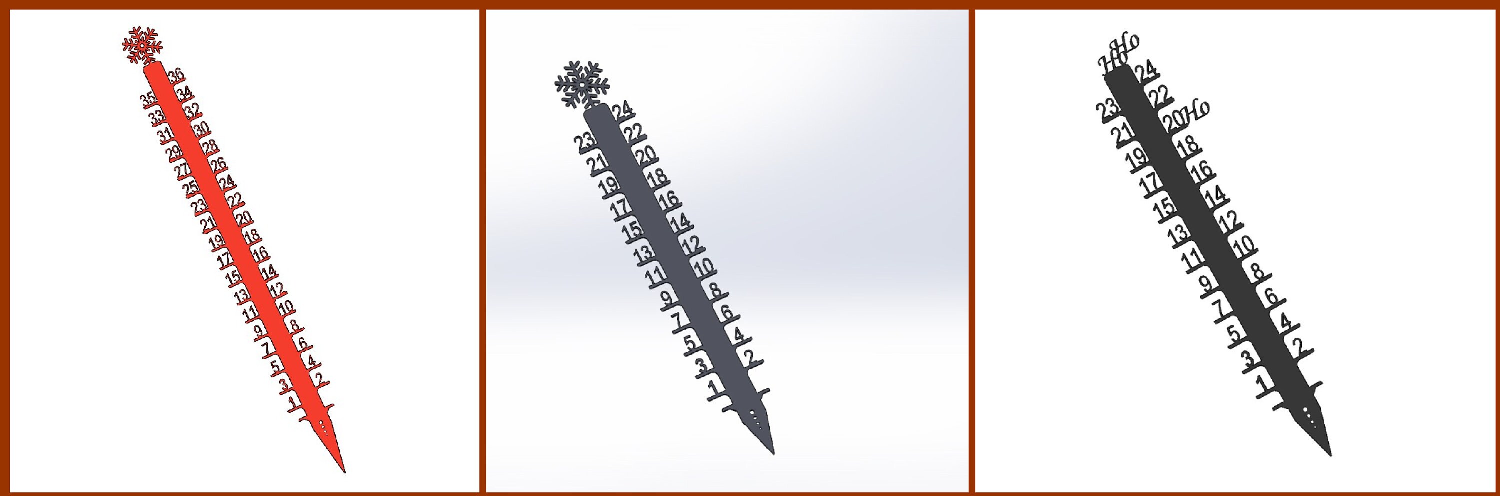 3pcs,36 Snow Gauge Dxf File,24 Snow Gauge Dxf File,snow Depth Gauge Dxf ...