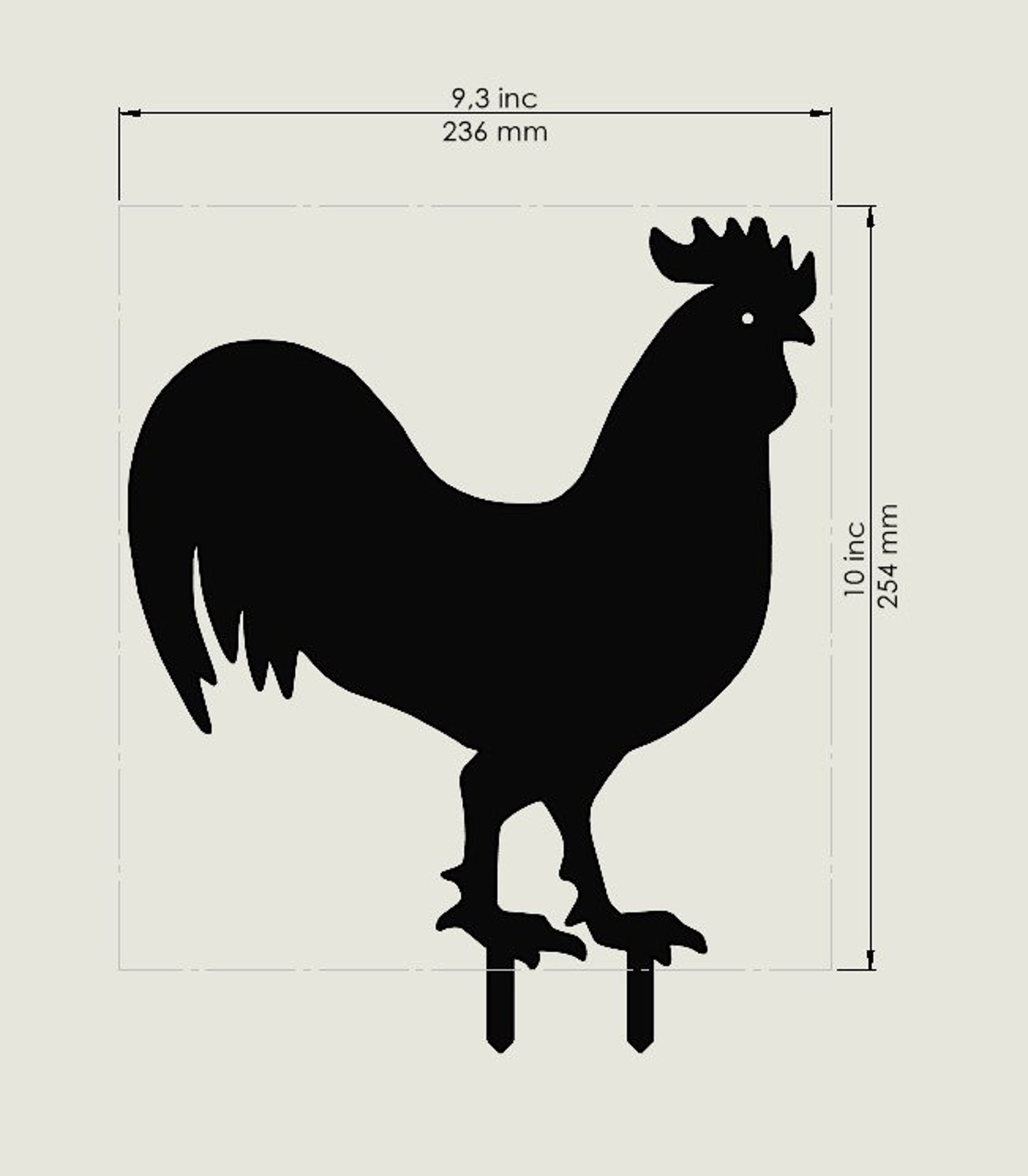 Chicken, Rabbit, Cat Garden Stakes DXF SVF Files / Rabbit Garden Decor ...