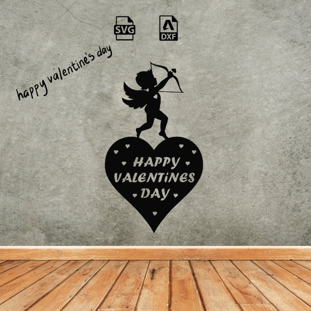 Happy Valentines Day Decor Dxf Svg Files | Valentines Svg for Plasma ...
