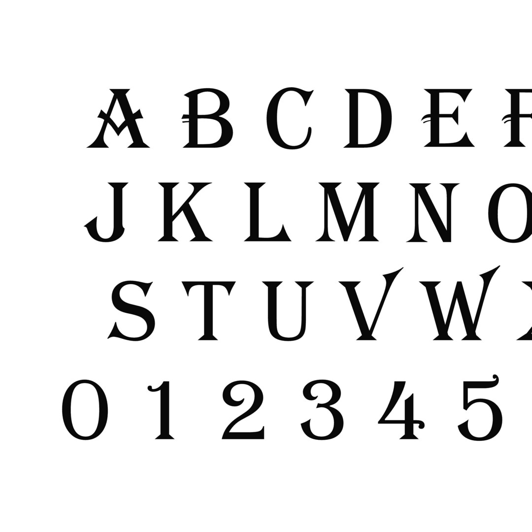 New Algerian Font Alphabet Letters Dxf Svg Files Dxf Font - Etsy Canada