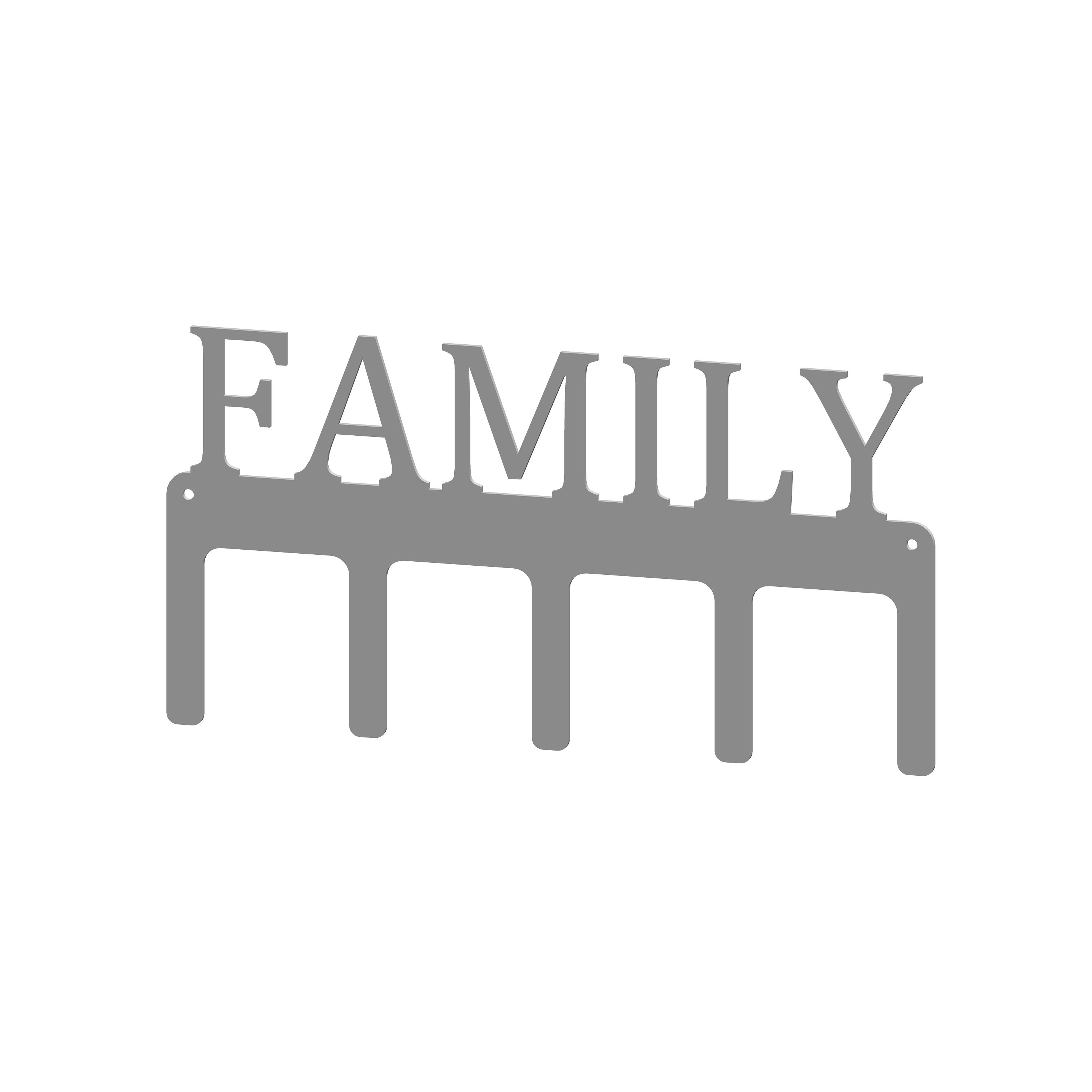 Family Key Holder Dxf Svg Cut Files | Dxf Files for Plasma | Metal Key ...