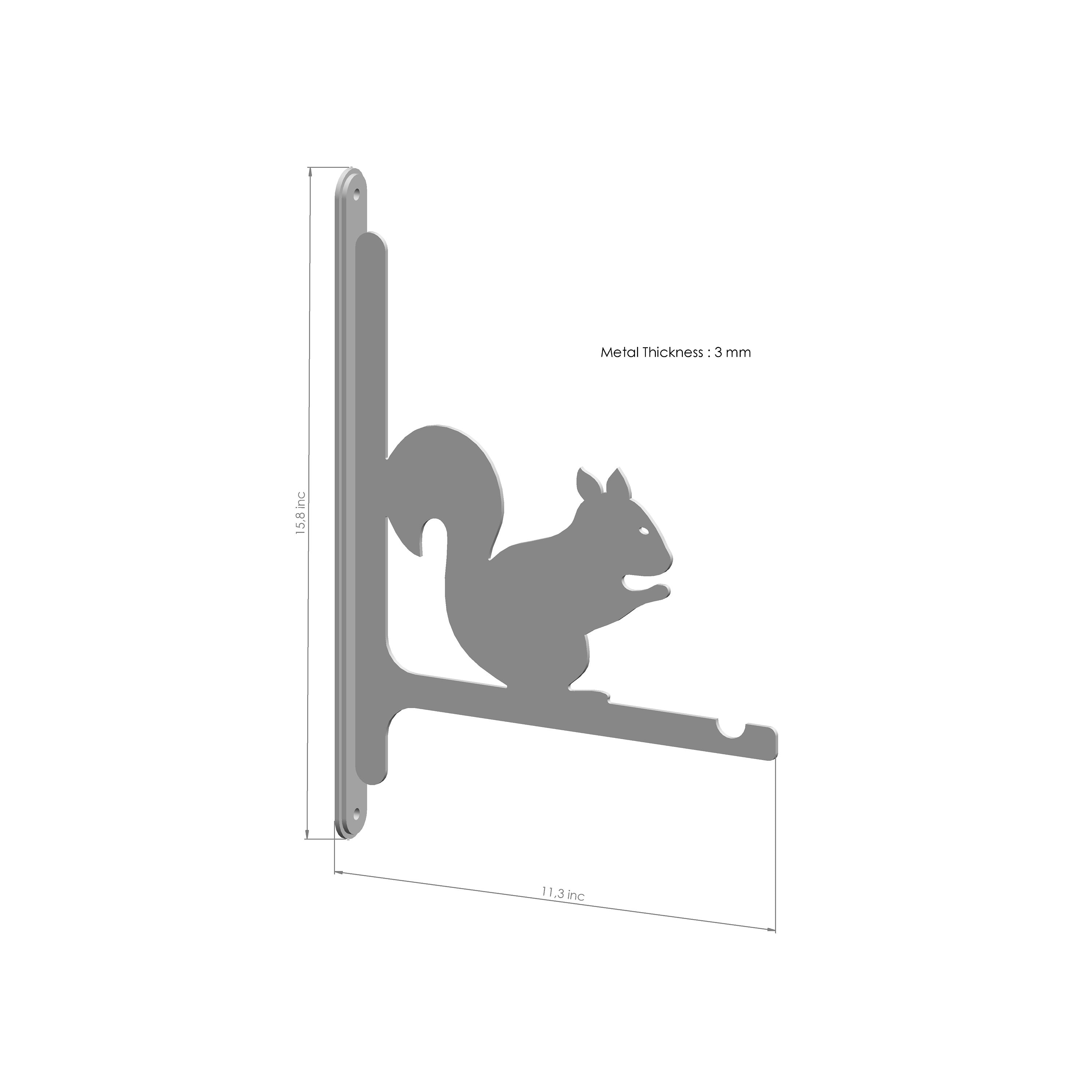 Squirrel Hanging Basket Bracket Dxf Svg Laser Cut File / Dxf Files for ...