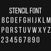 Stencil Font Dxf for Plasma | Stencil Font for Laser Cutting | Stencil ...