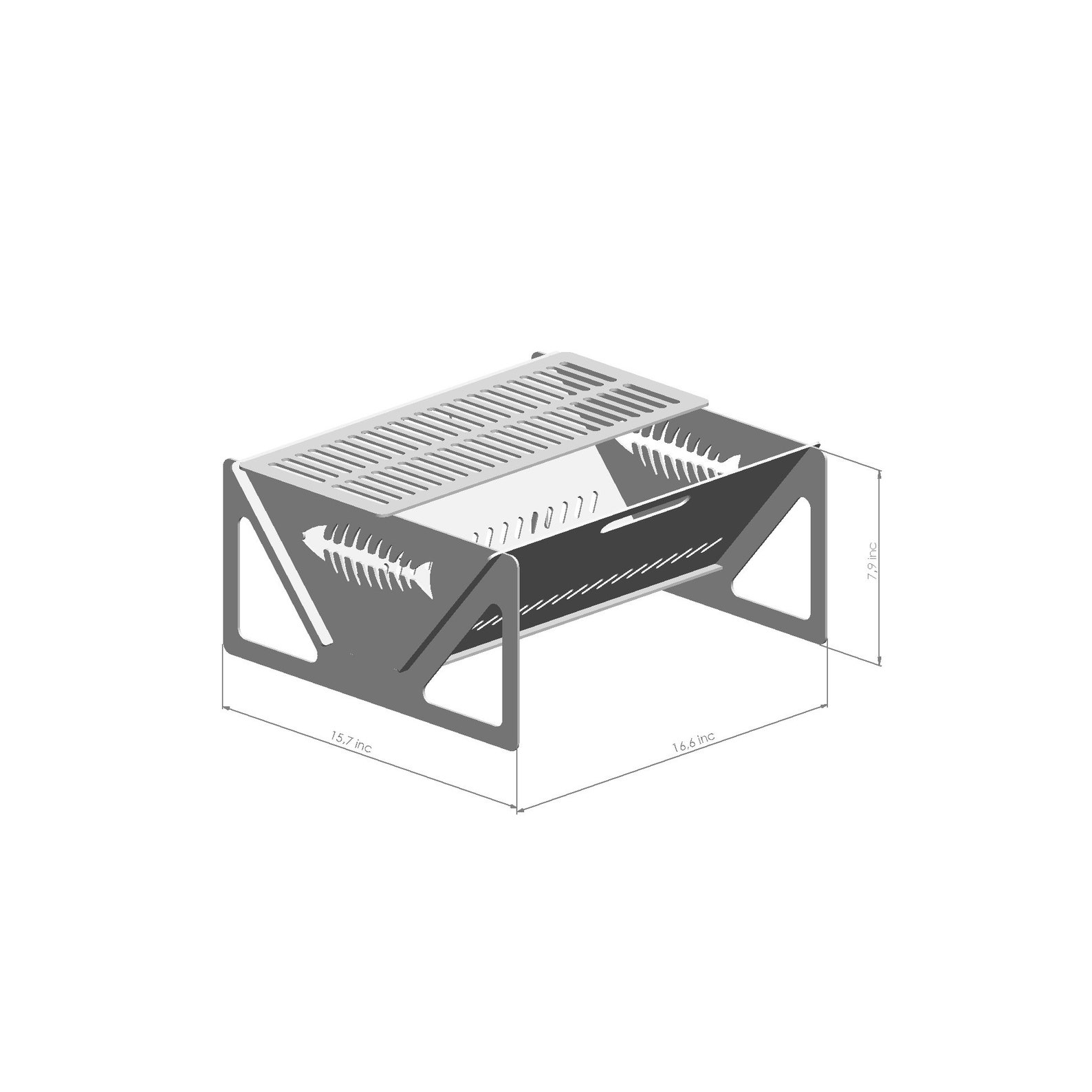 Fish Fire Pit Dxf Svg Plasma Cut Files | Fire Pit Collapsible | Fire ...