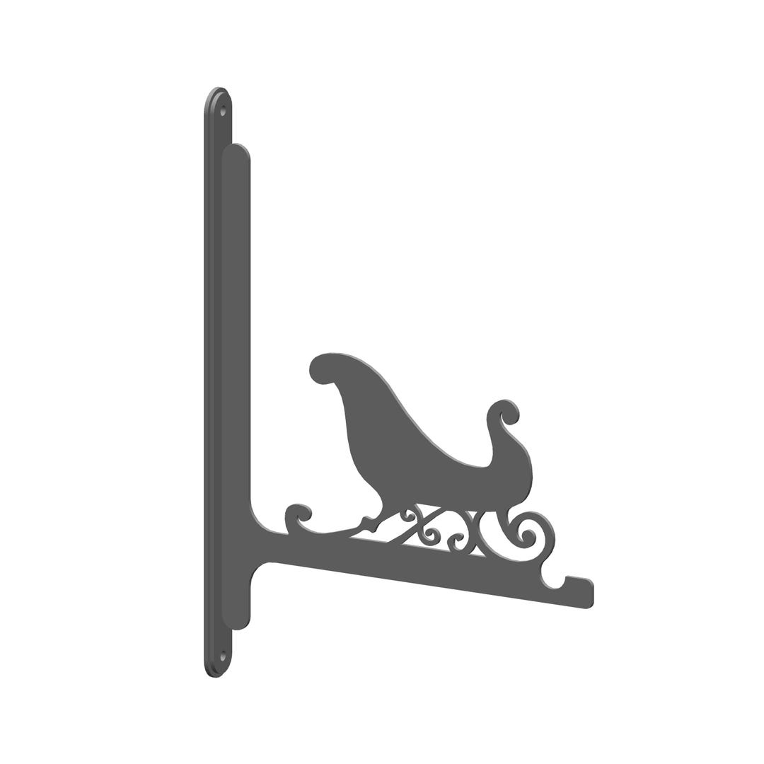 Santa Sleigh Hanging Basket Bracket Dxf Svg Laser Cut File / Christmas ...