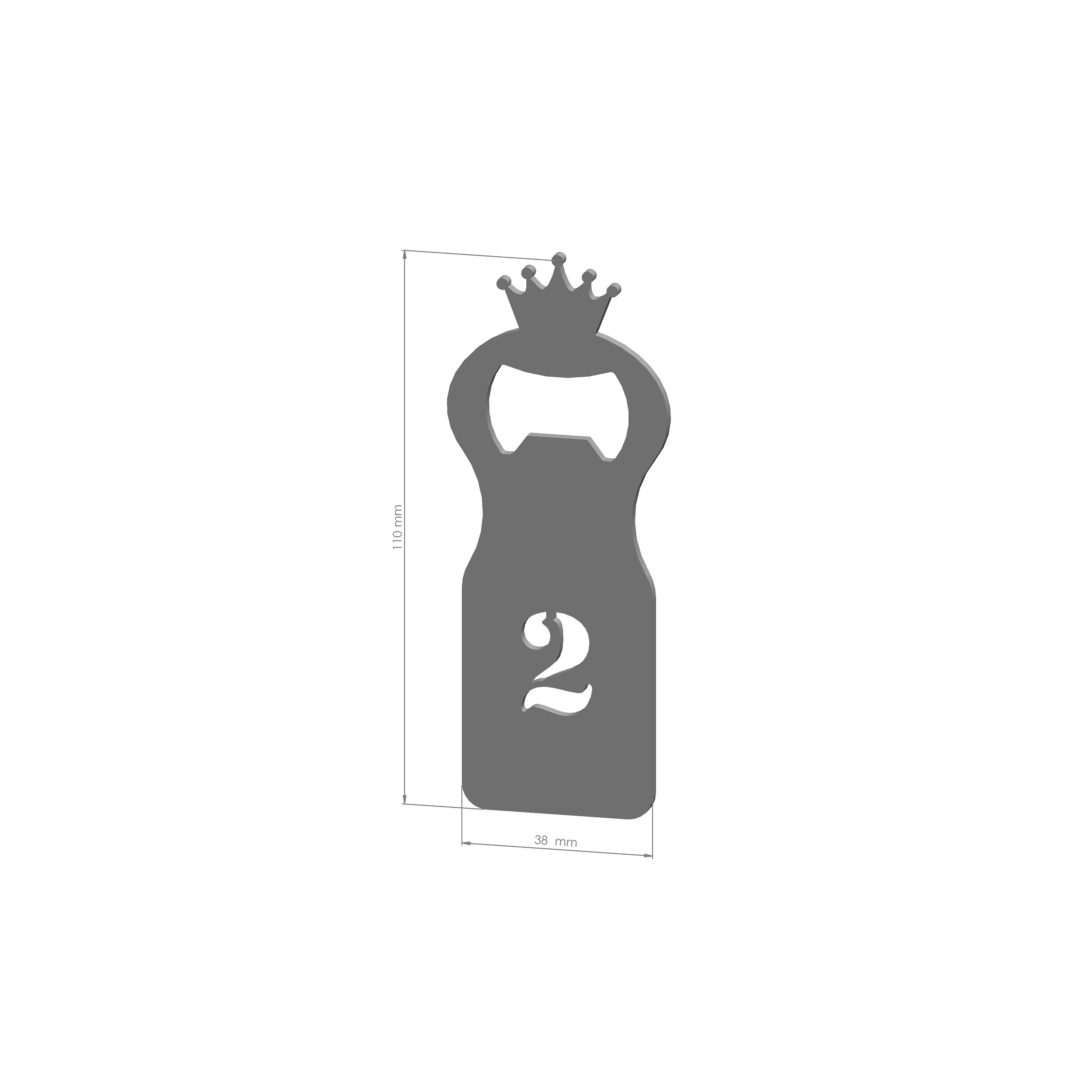 Numbers Beer Bottle Opener Dxf and Svg Laser Cut Files, Baby Shower ...