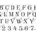 New Algerian Font Alphabet Letters and Numbers Dxf Svg Files, Dxf Font ...