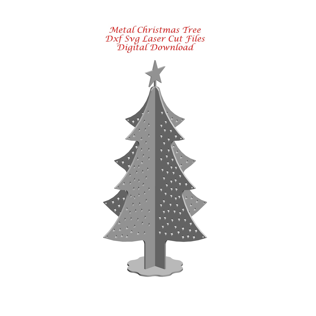 Christmas Tree DXF SVG Laser Cut Files | Metal Christmas Tree Decor ...