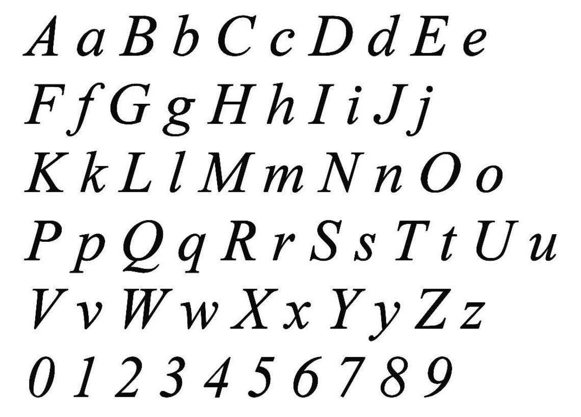 Abc Letters Dxf Laser Cut Stencil/alphabet Letters Dxf Files/0 to 9 or ...