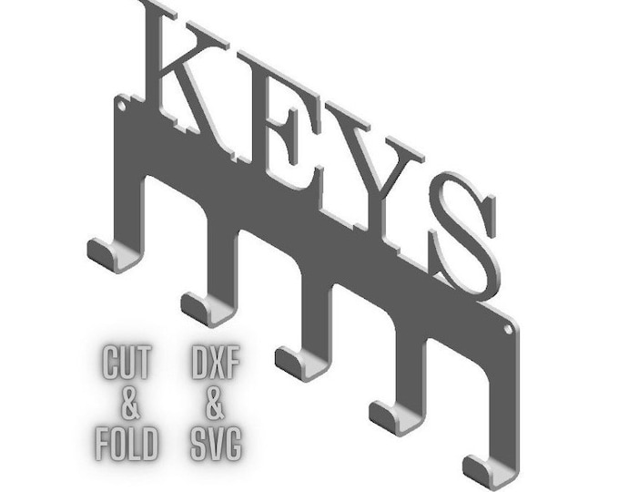 Key Holder Svg Cut Files / Dxf Files for Plasma/metal Key Hanger Svg ...