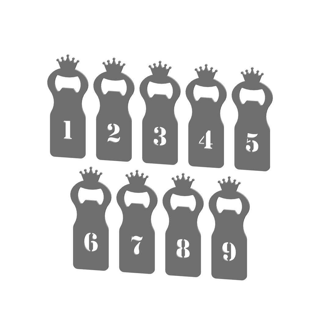 Numbers Beer Bottle Opener Dxf and Svg Laser Cut Files, Baby Shower ...
