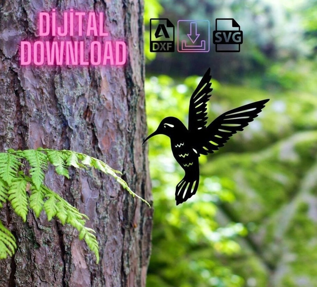 Bird Tree Stake DXF SVG Files, Garden Decor Dxf Files, Dxf Files for ...