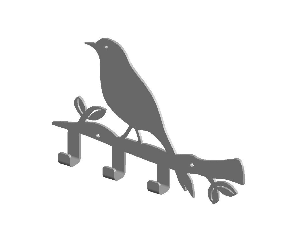 Bird Key Holder Laser Cut Files / Metal Key Hanger Svg Dxf Laser Cut ...