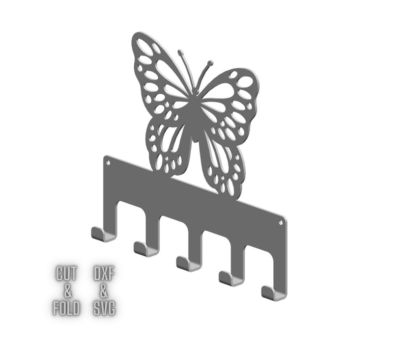 Butterfly Key Holder Dxf Svg Cut Files / Dxf Files for Plasma/metal Key ...