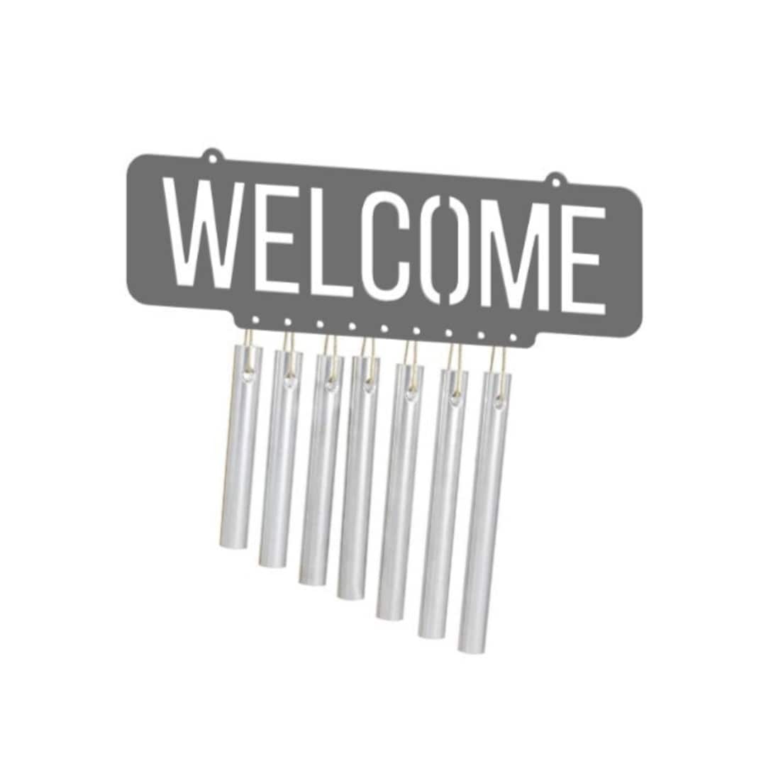 Welcome Sign Wind Chimes Dxf Svg Laser Cut Files | Wind Chimes Plasma ...