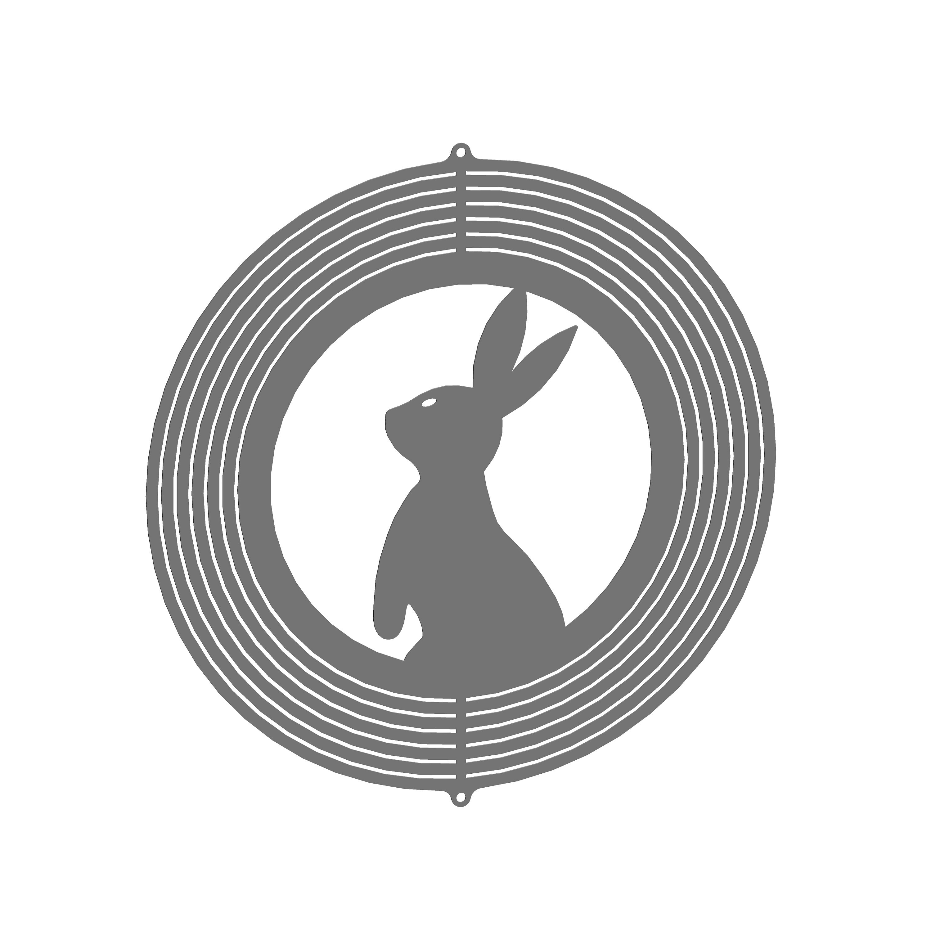 Easter Bunny Wind Spinner Dxf Svg Laser Cut Files | Rabbit Wind Spinner ...