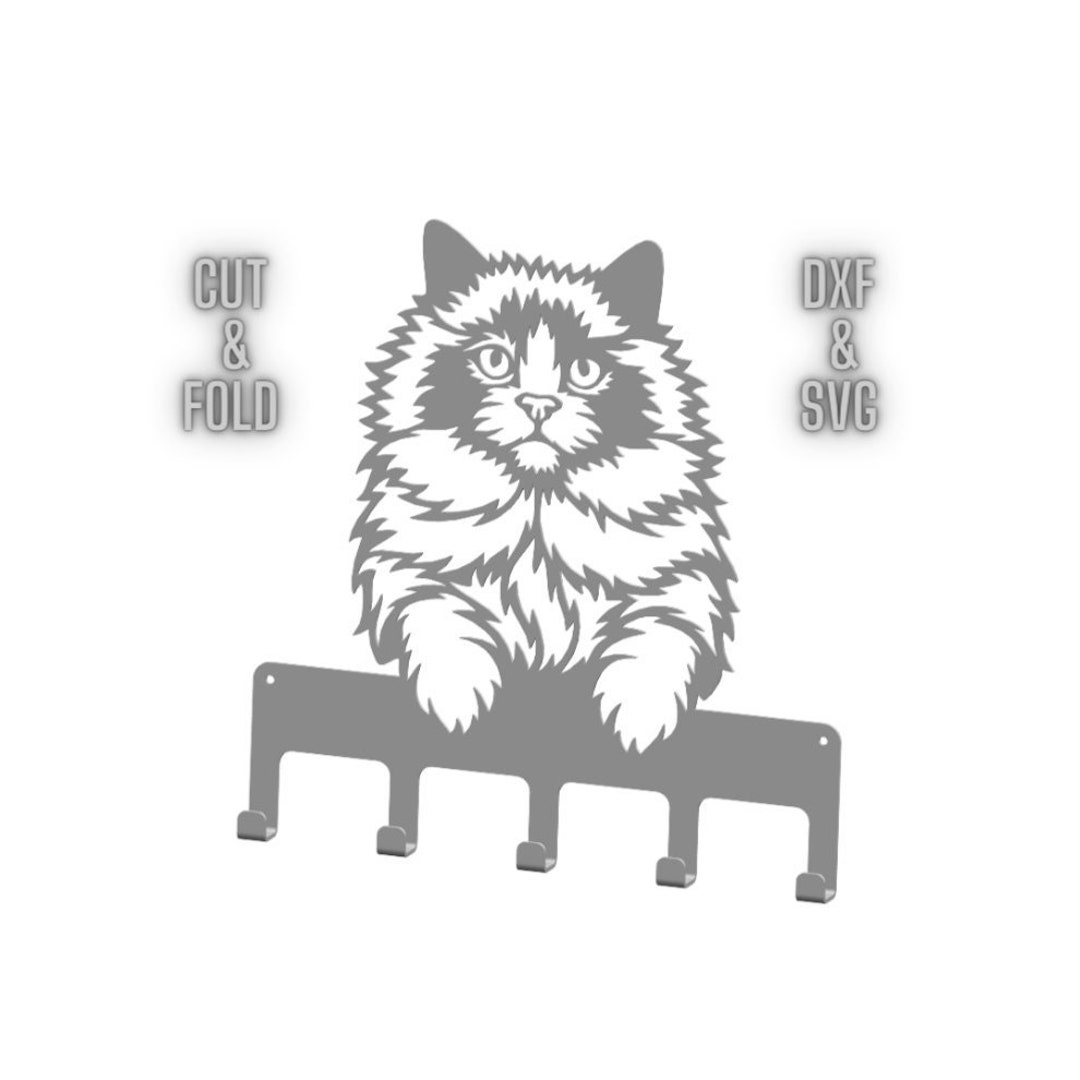 Cat Key Holder Dxf Svg Cut Files Dxf Files For Plasma Metal Key