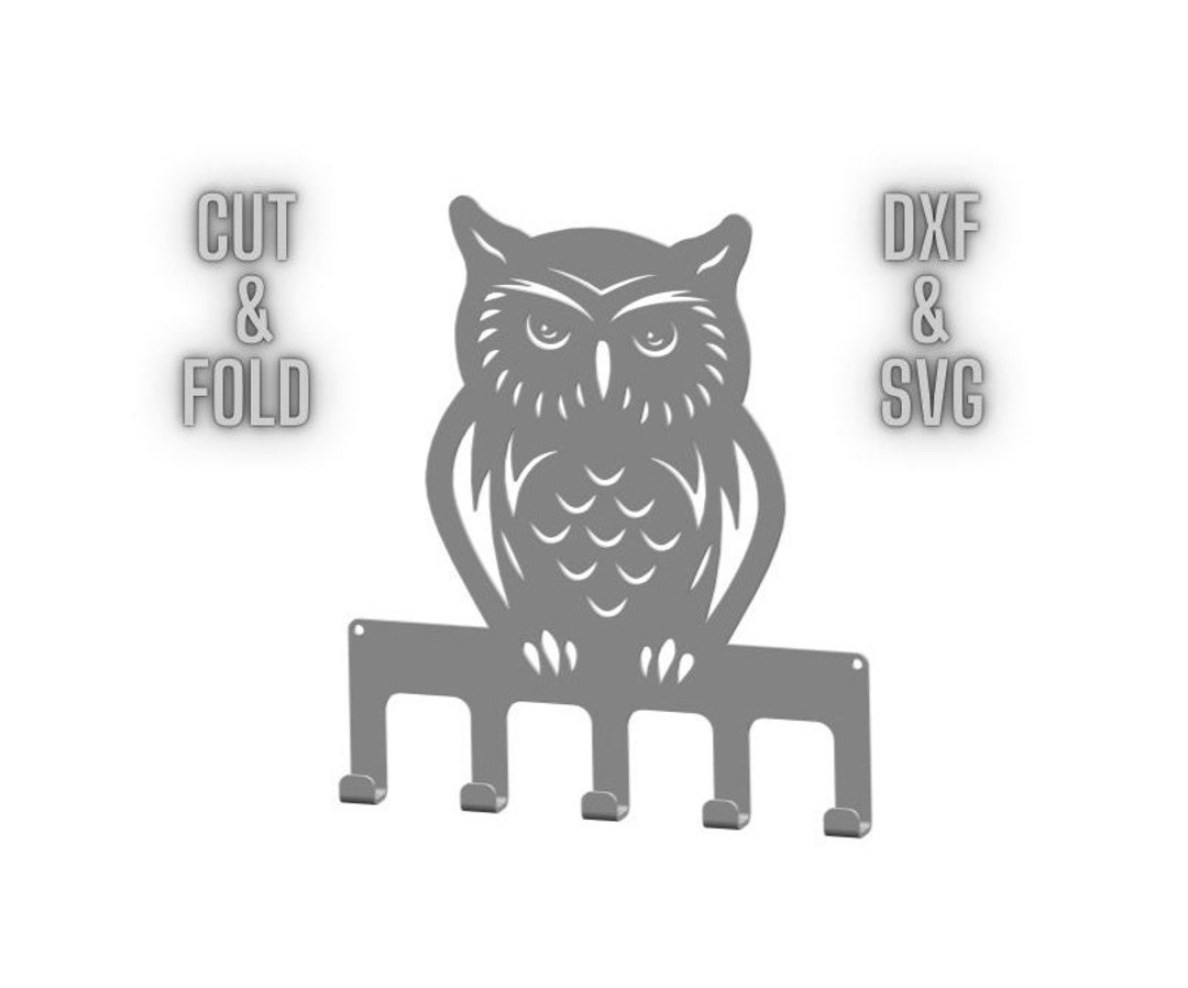 Owl Key Holder Dxf Svg Laser Cut Files / Owl Key Rack Dxf / Dxf Files ...