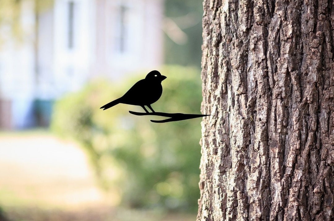 Metal Bird Tree Stake Dxf Files, Garden Decor Dxf Files, Dxf Files for ...