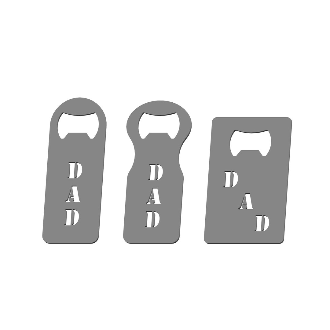 Dad Beer Bottle Opener Dxf and Svg Files, Plasma Cut Bottle Opener ...