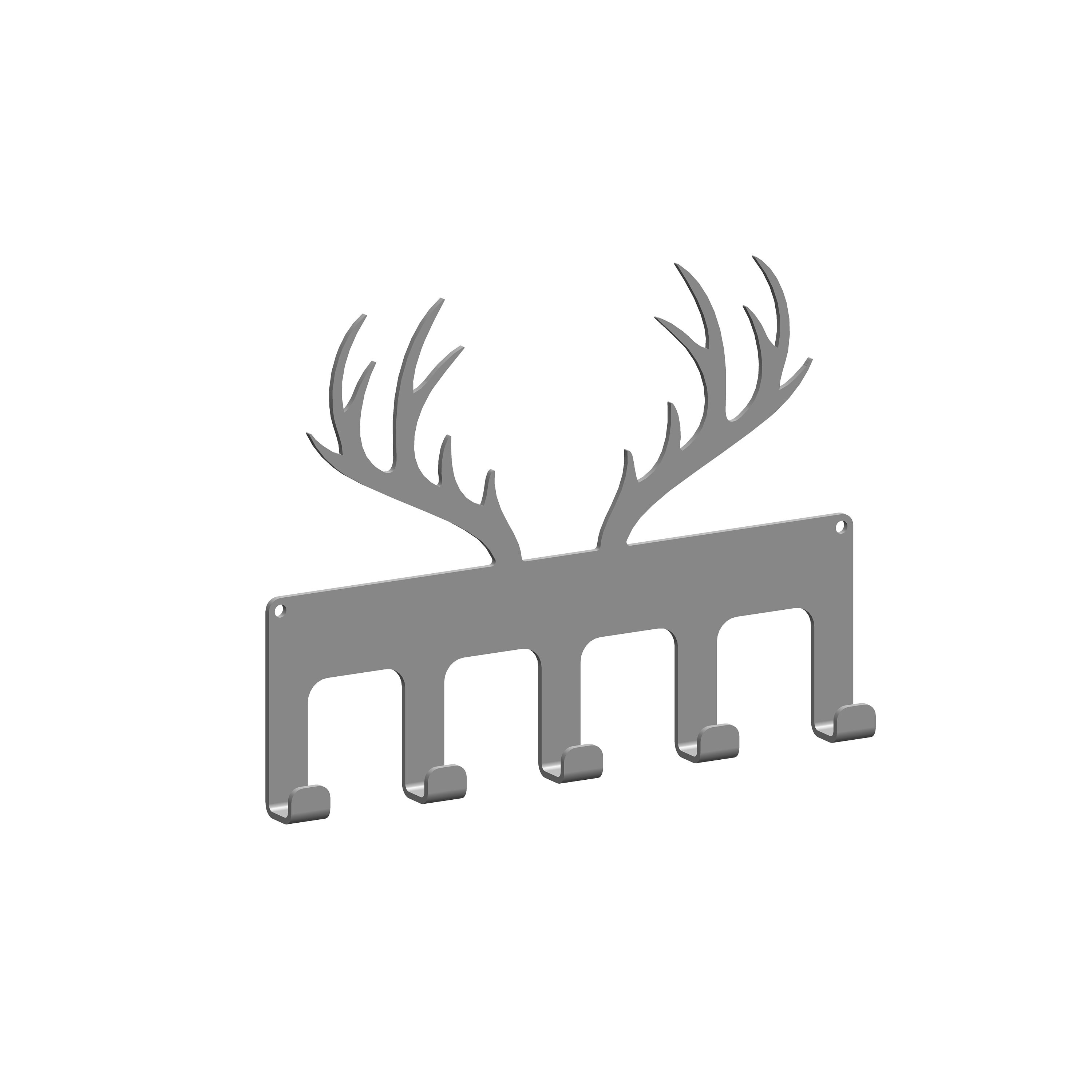 Antler Key Holder Dxf Svg Laser Cut File Metal Key Hanger Dxf Svg Cnc ...