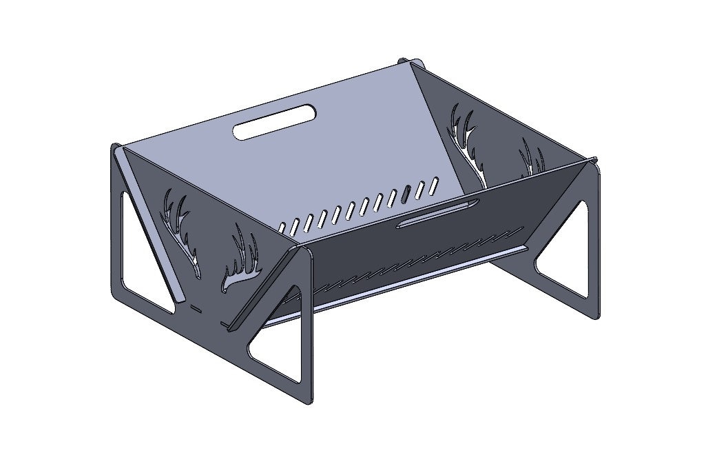 Deer Fire Pit Dxf File, Portable Fire Pit Dxf File, Fire Pit Grill Dxf ...