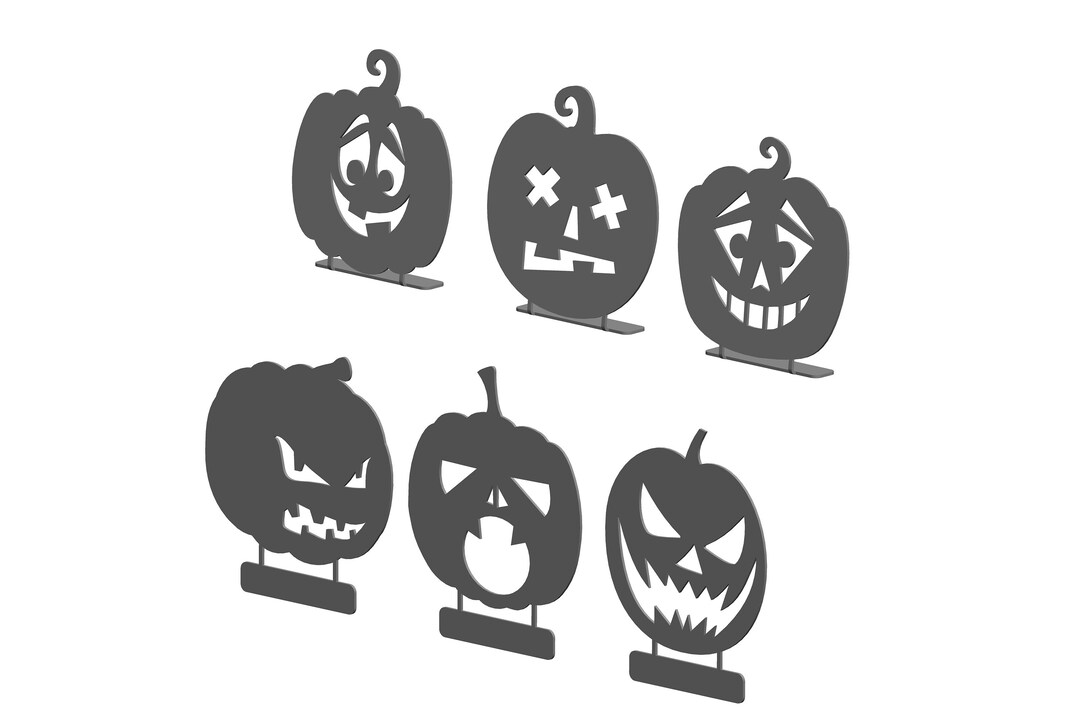 Standing Pumpkin DXF SVG Files, Halloween Decor Laser Cut Files, Cnc ...